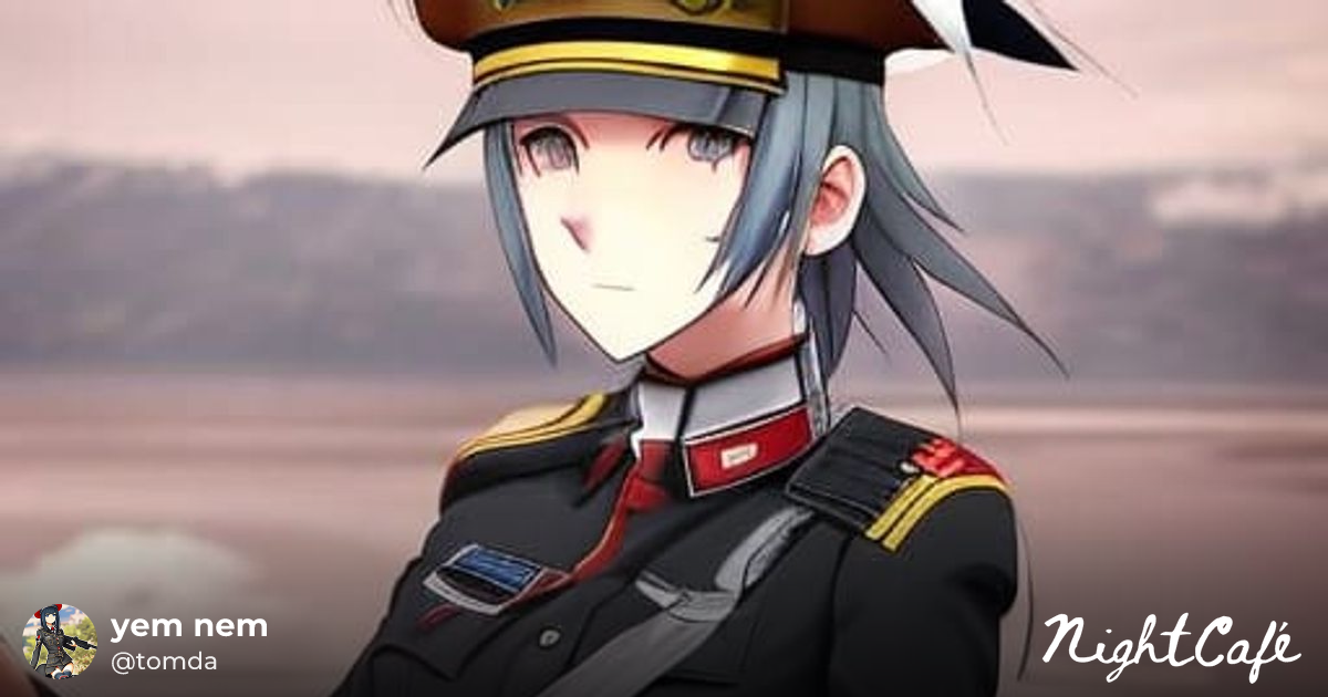awh - Anime Girl in Military Uniform Poses with German Offic...