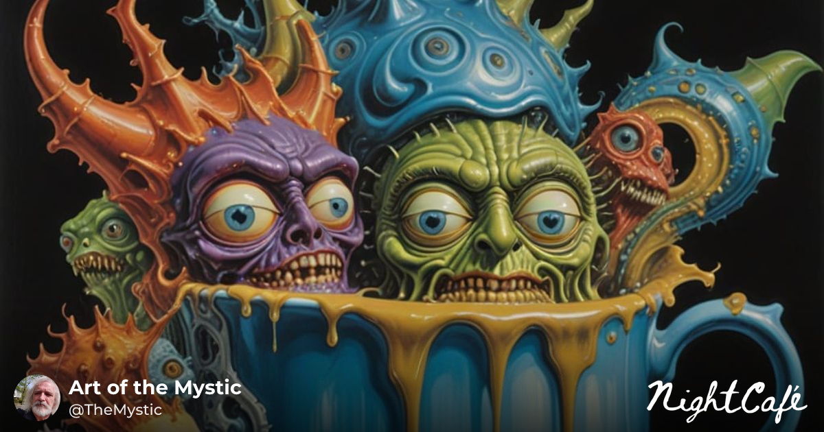 CRAZY MONSTER MUG - Surrealist Monster Mug Melts in a Dali-I...