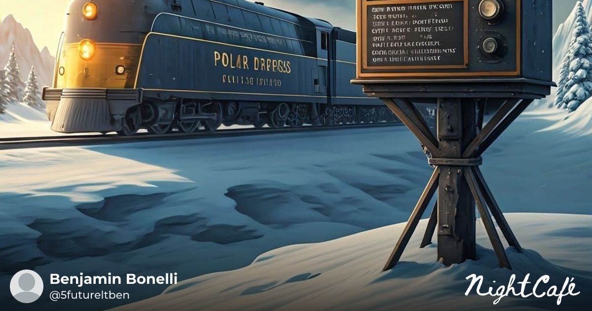 Futuristic Railroad Defect Detector Box Under Snow... - AI Art