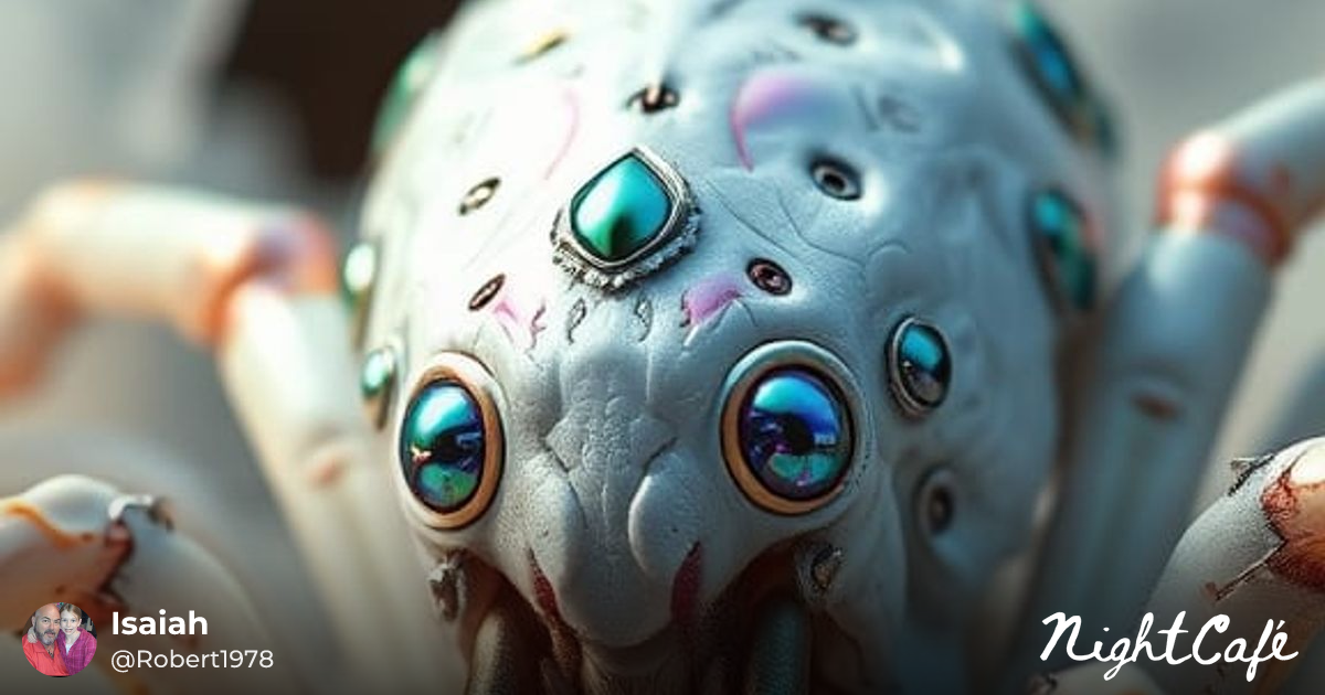 A beautiful female sentient spider entity..