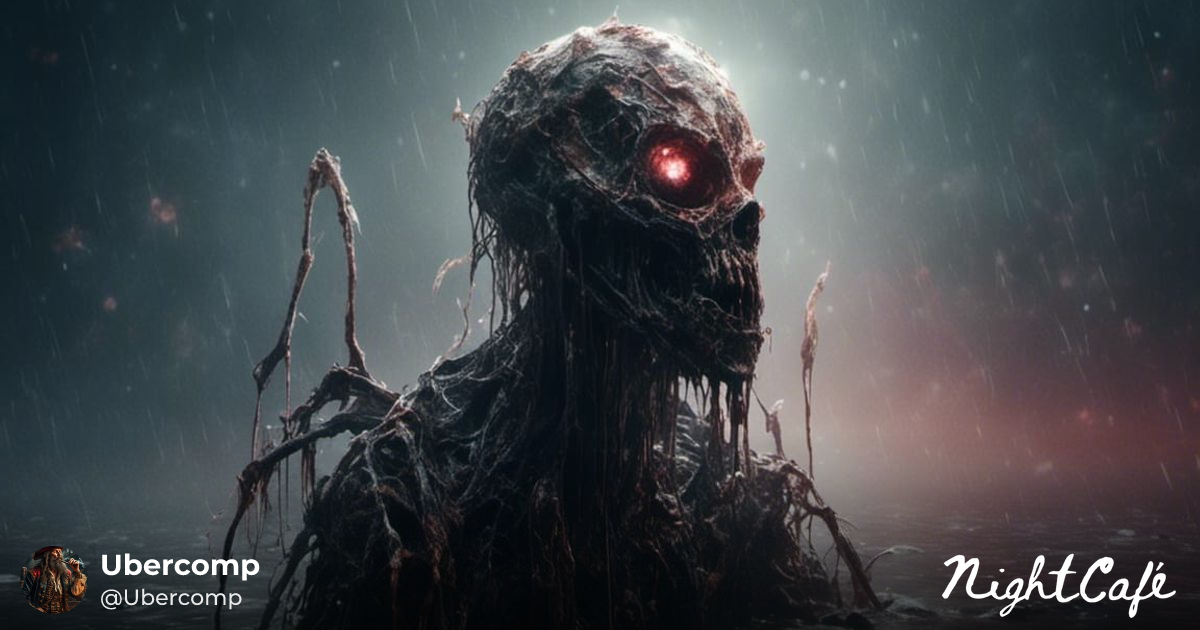 glowing Zombie created by radiactive goo emerging from a contaminated ...