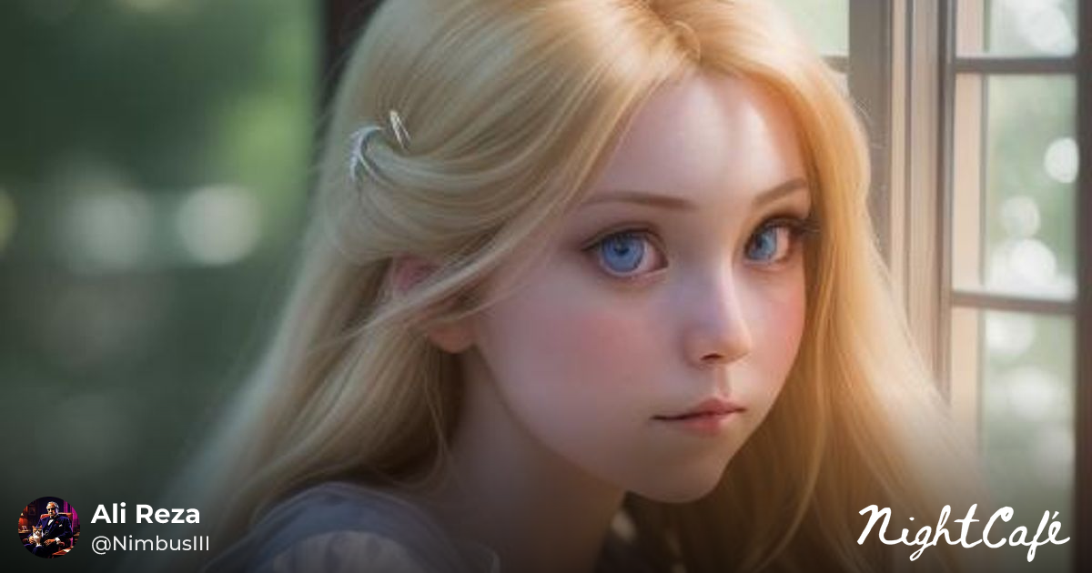 Rapunzel looking out a window. - Rapunzel Contemplates the C...