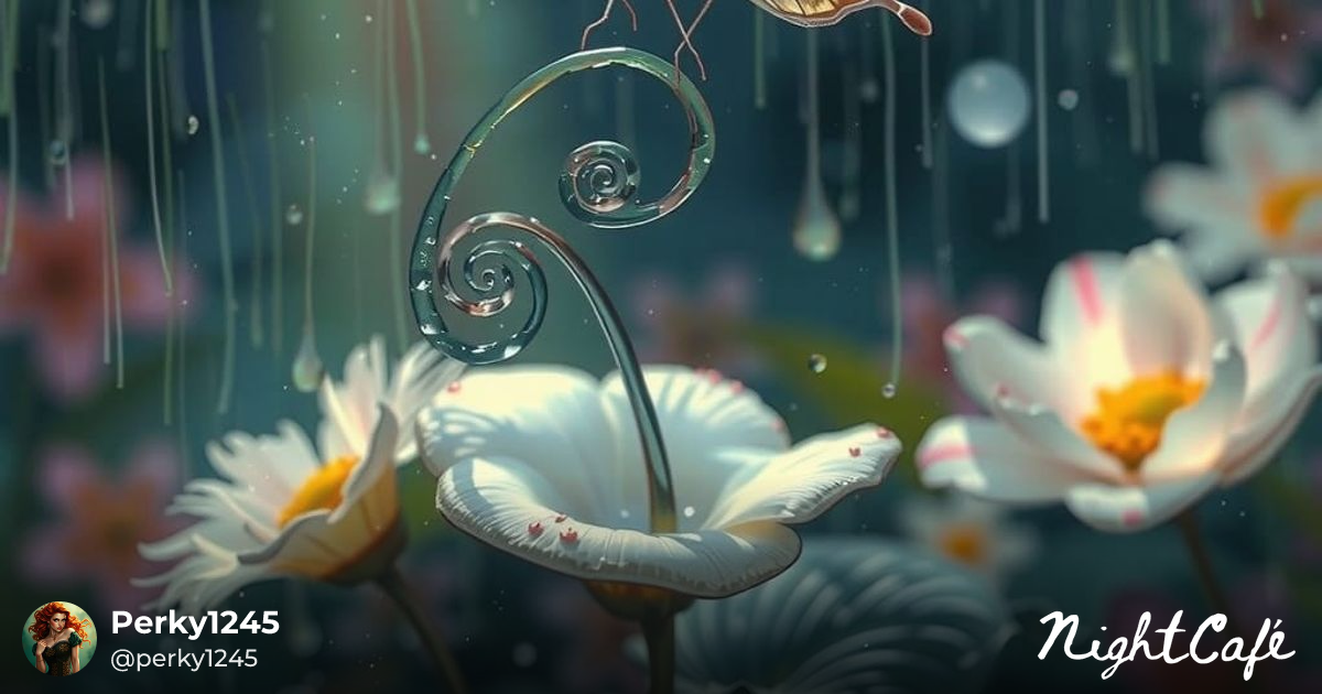 Butterfly in the rain