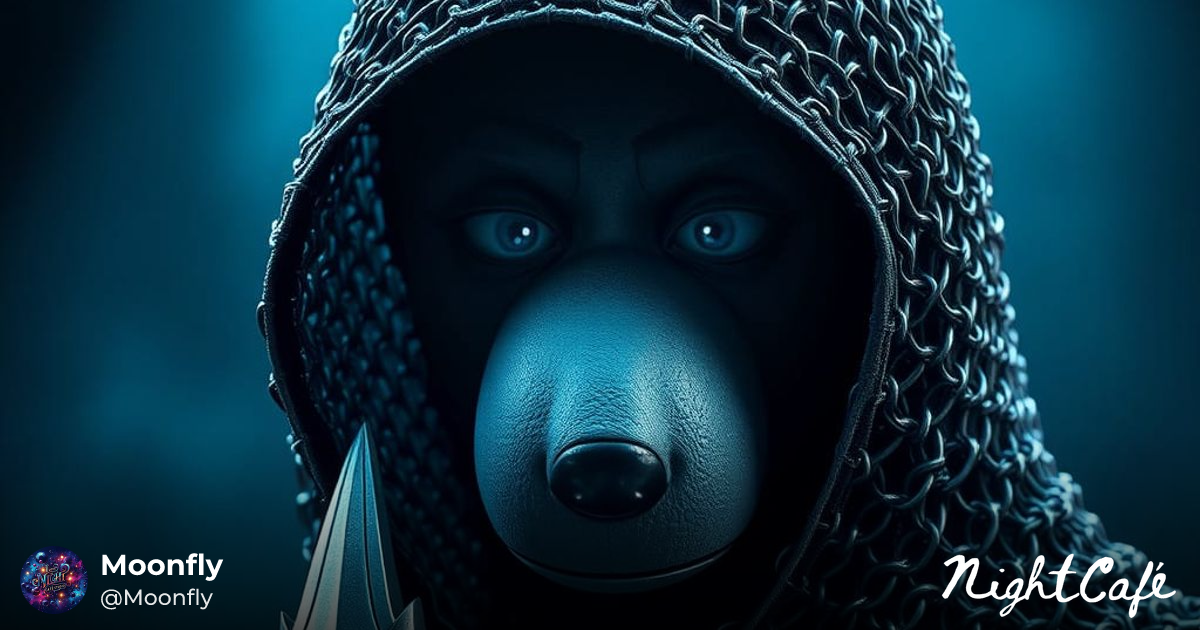 Snoooy Ritter - Hyper-Realistic Chainmail Warrior in Dark In...