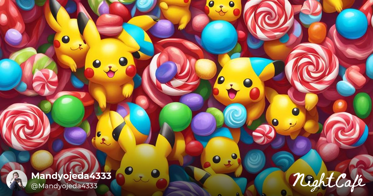 Colorful Candy Land Digital Illustration in Postmo... - AI Art