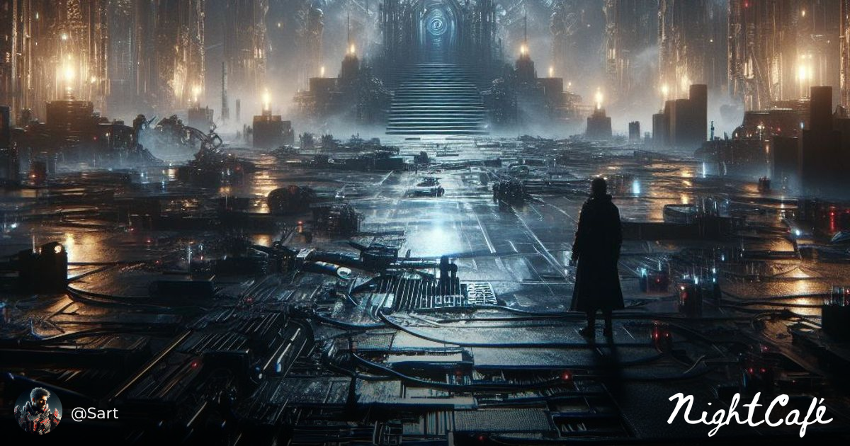 Temple in the cyberpunk world - Temple in the cyberpunk worl...