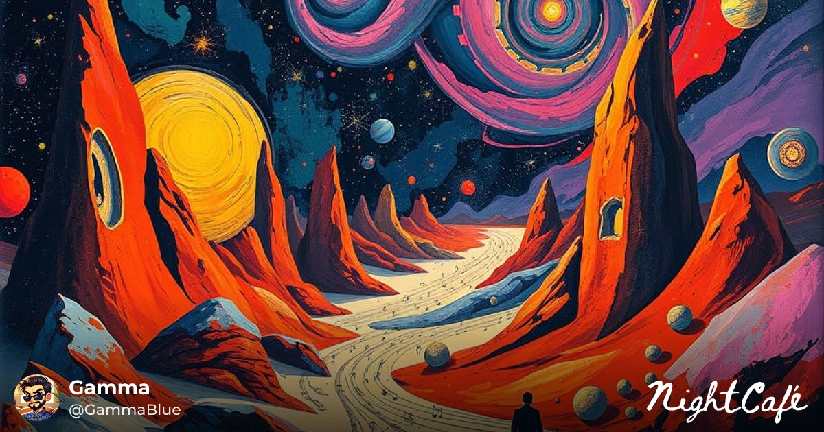 Futuristic Civilization Reprogramming Cosmic Backg... - AI Art