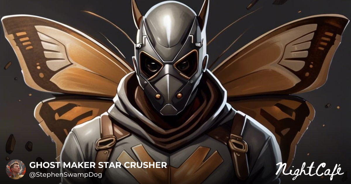 Mothman v2 - Masked Moth Hero in Hyperrealistic Style