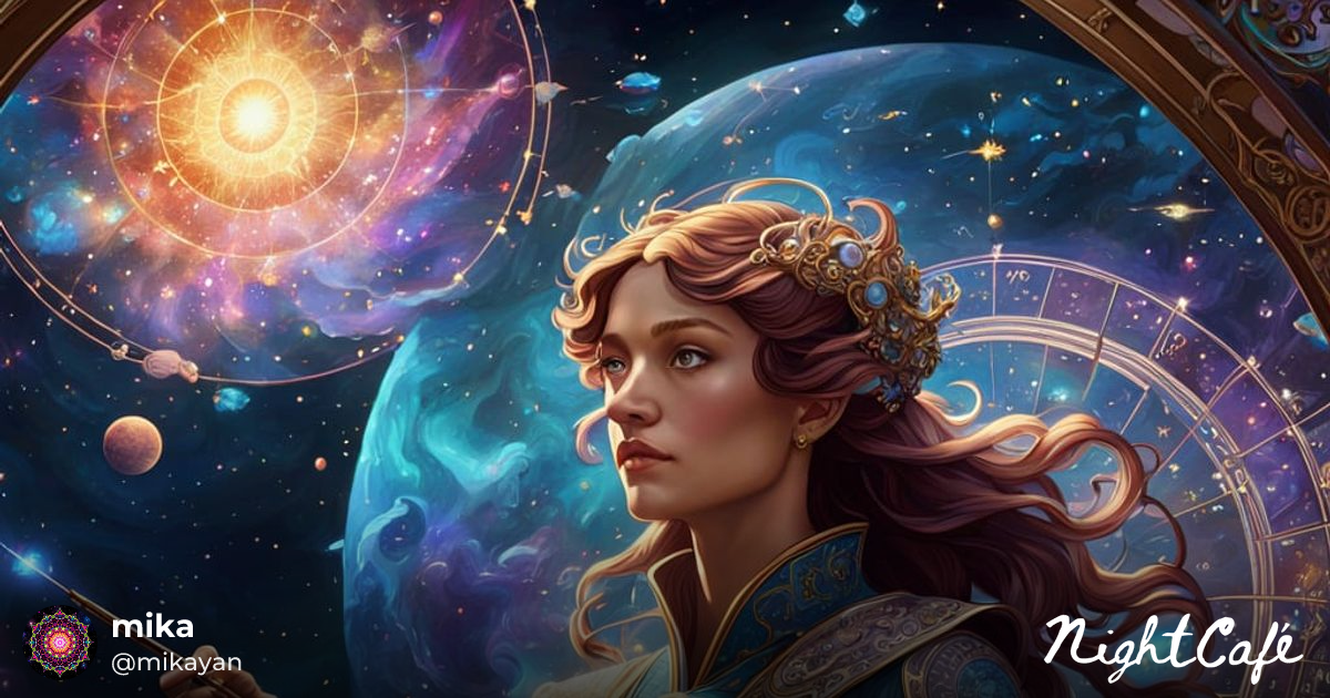 Celestial Cartographer in Nebula Observatory, Art ... - AI Art