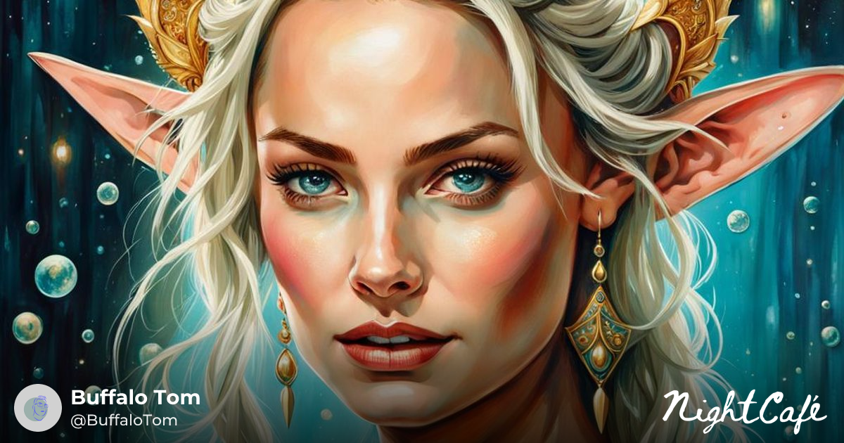 Elfie - Beautiful Elf Princess Portrait in Fantasy Style