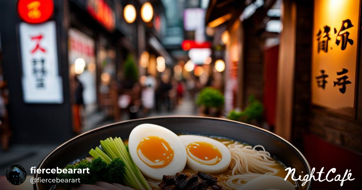 perfectly plated ramen - Delicious Tonkotsu and Miso Ramen i...