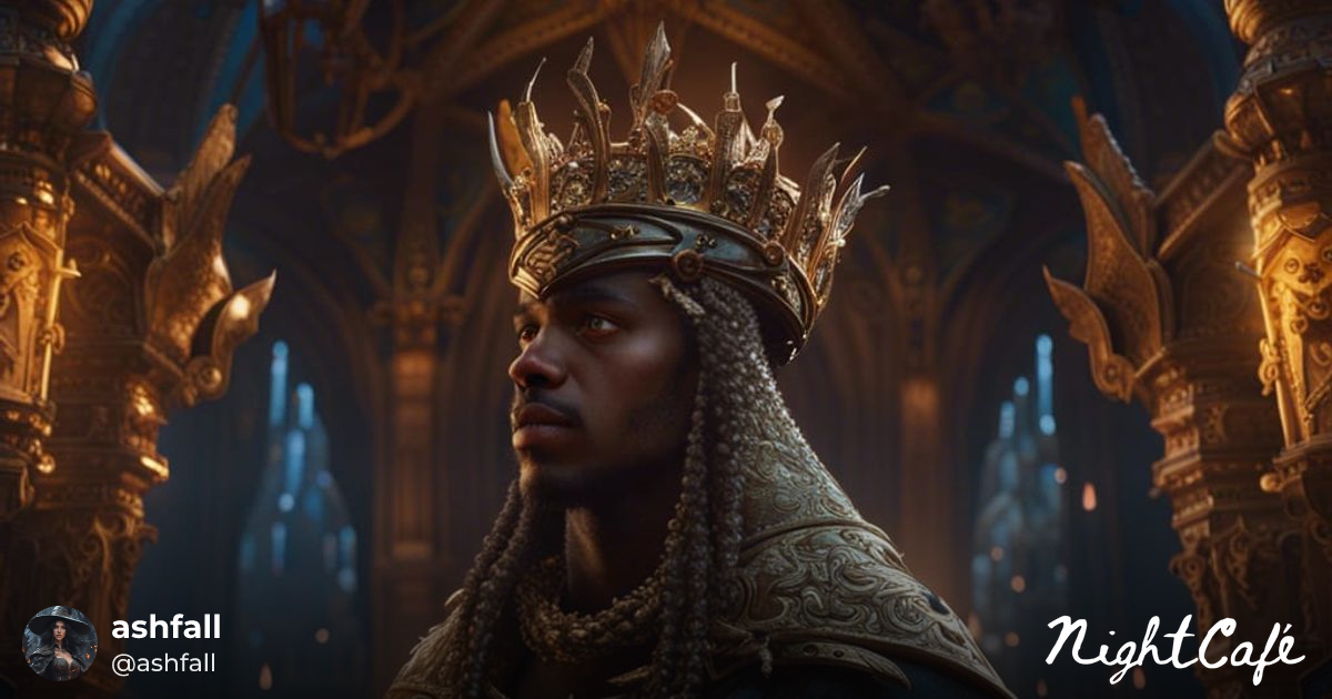 The King - Fantastical Young King in Detailed Matte Painting