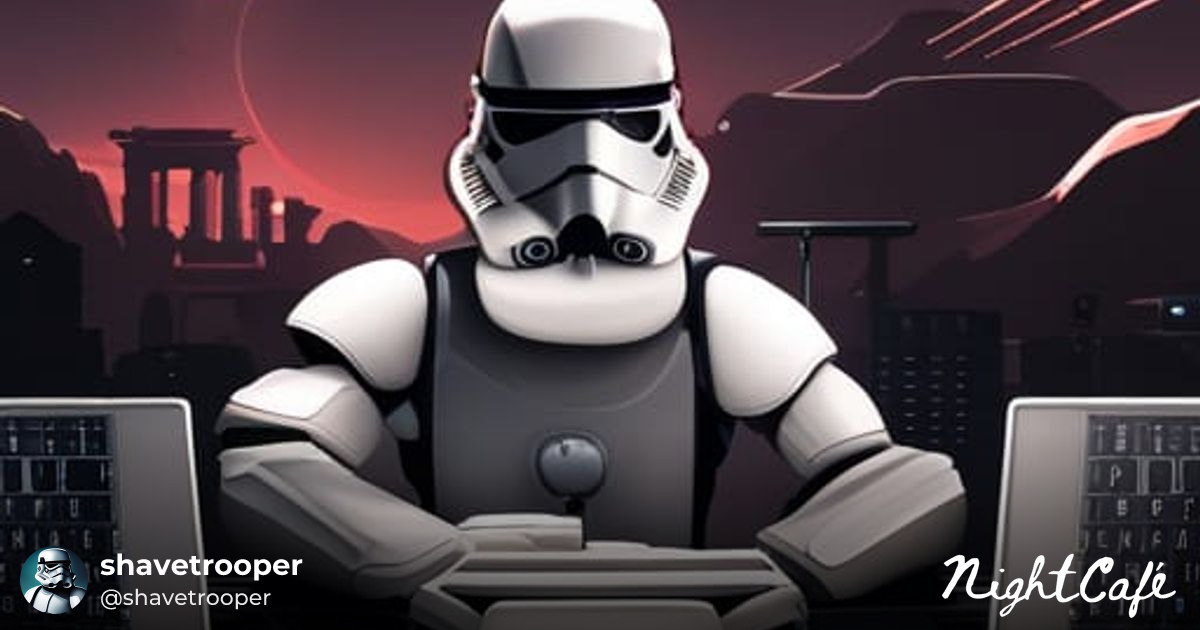 Stormtrooper Blogging: Detailed Matte Painting in ... - AI Art
