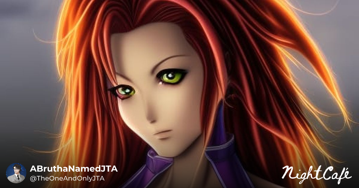 Starfire - Realistic Anime Starfire High Resolution Portrait