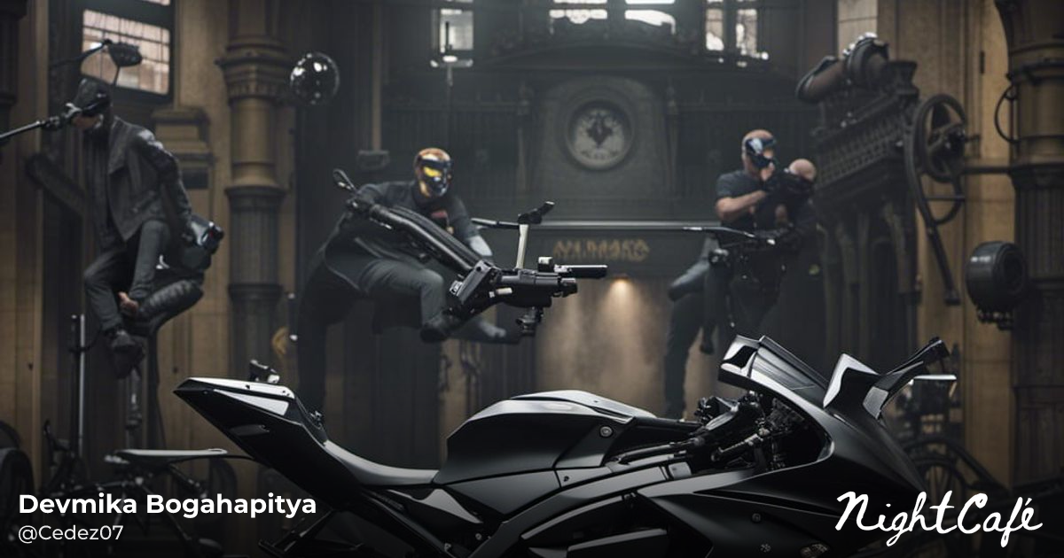 Yamaha R6 - Matte Black Yamaha R6 in Hitman Lair