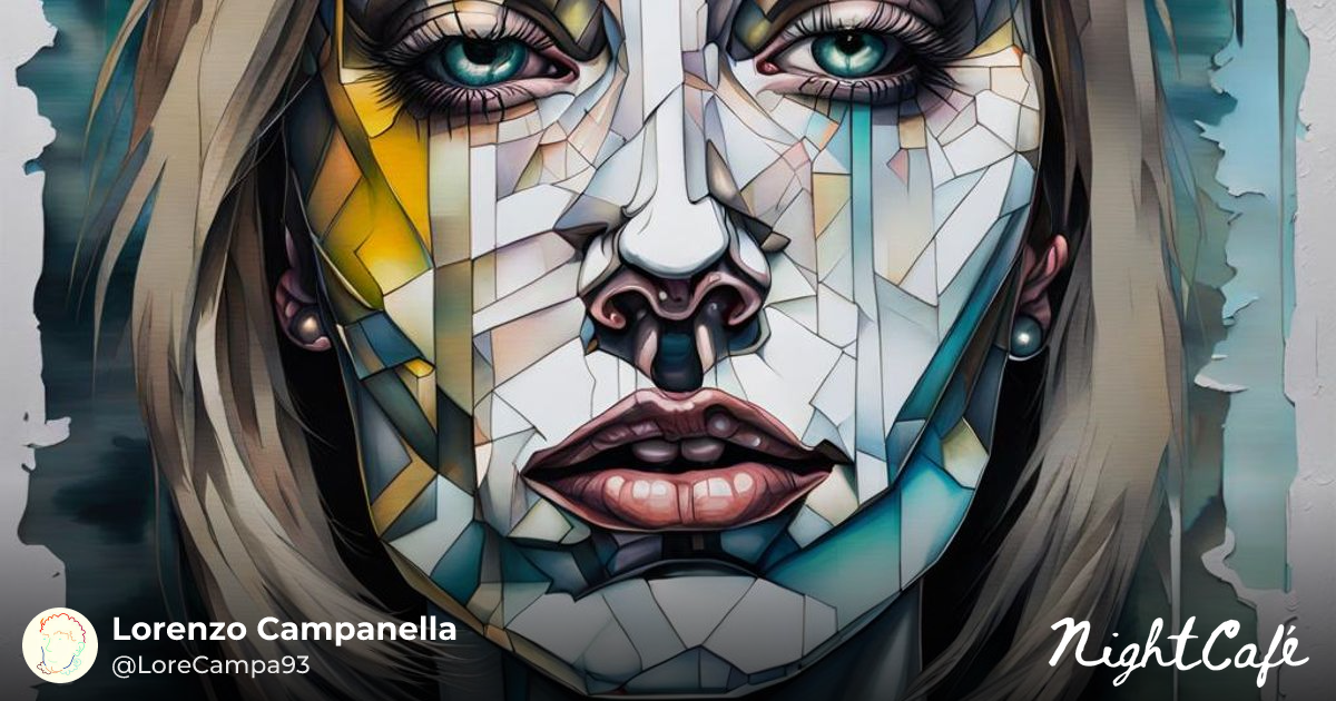 promPt: Distorted Unbalanced Reality painting of a sitting drunked ...