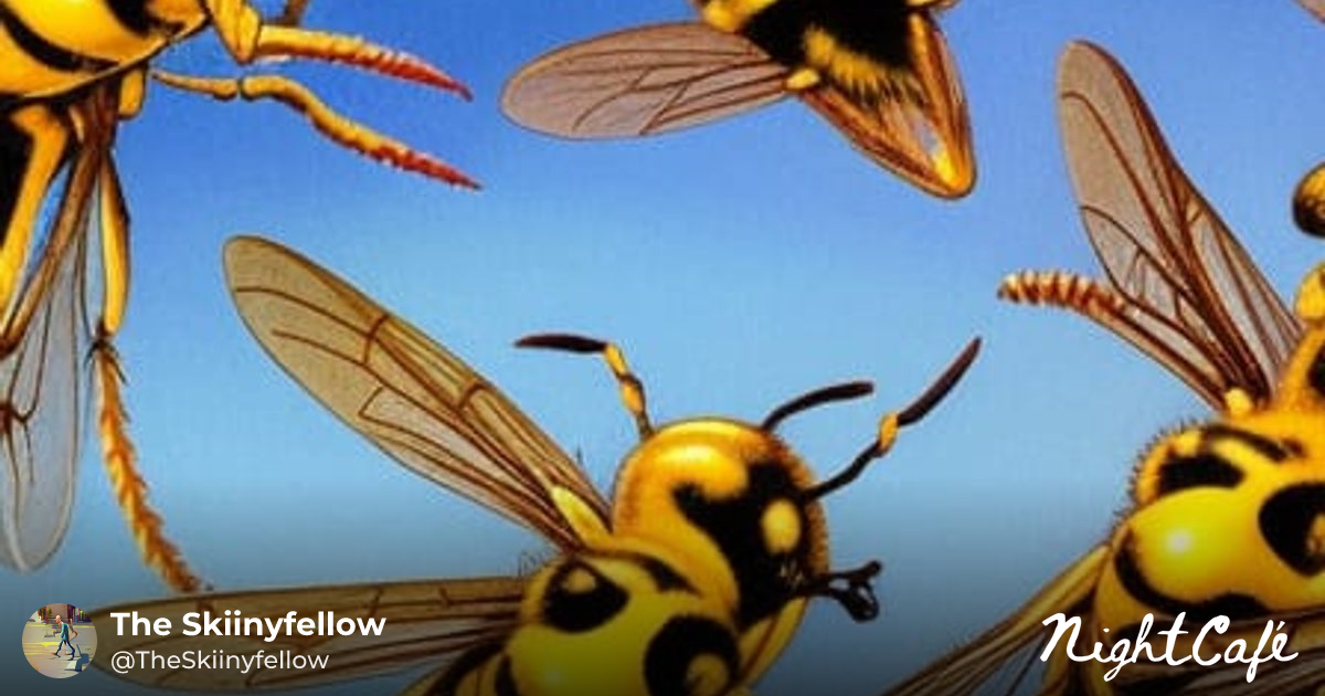 Stinging wasps by Boris Vallejo - Stinging Wasps in Fantasy...