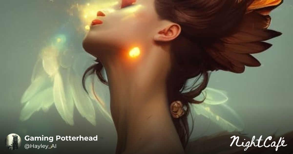 Fallen angel - Fallen Angel Portrait in Art Nouveau Style