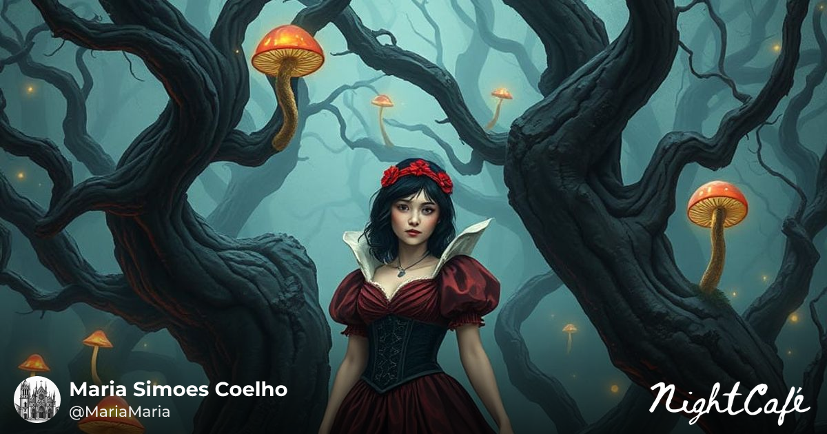 Billie Eilish as Snow White - Dark Snow White Elegance in a ...