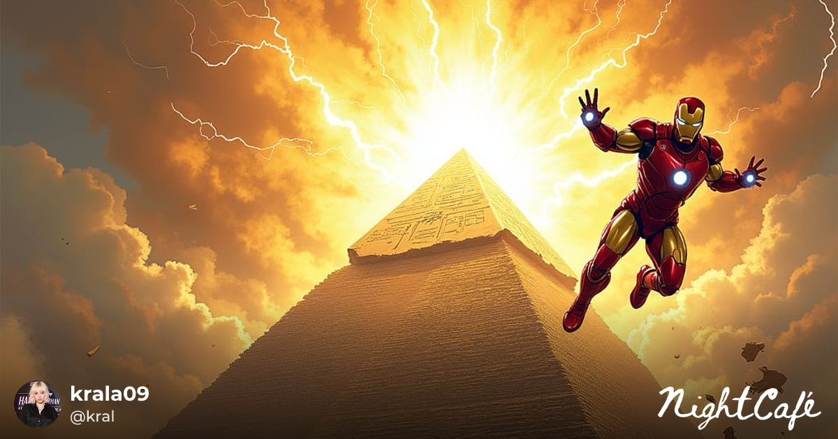 The Great Pyramid of Giza x Ironman