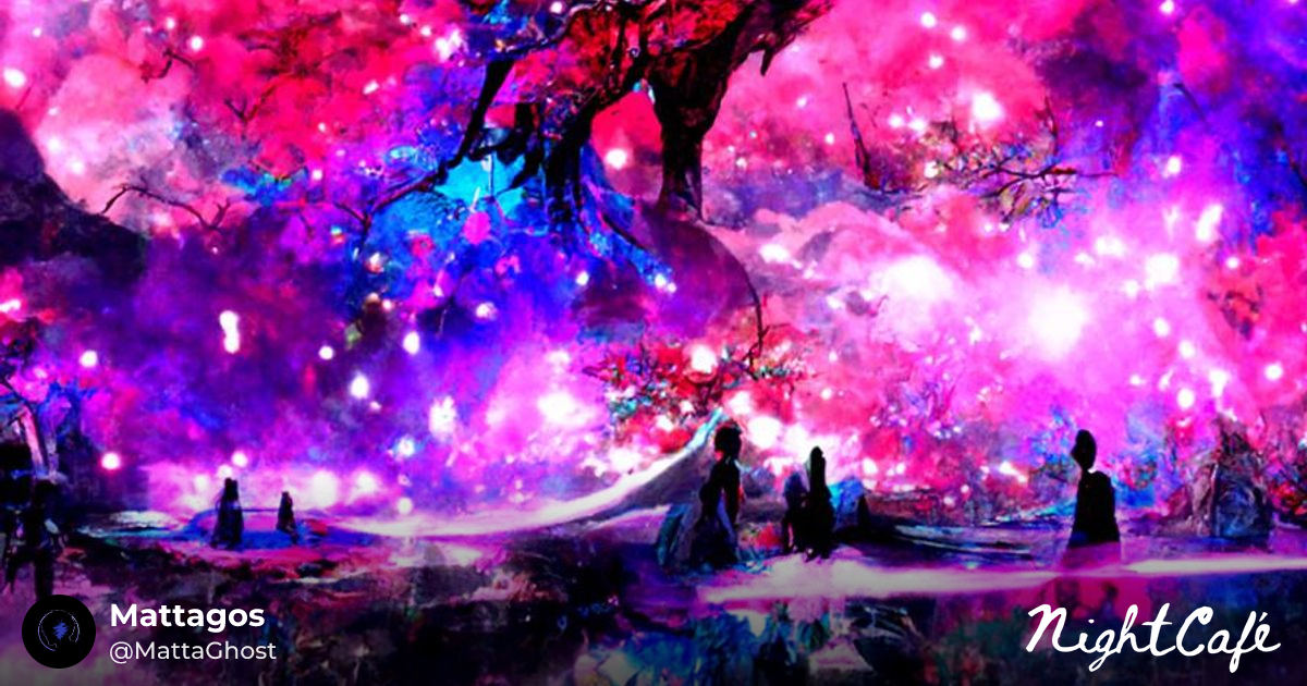 Chaos Tree - Mystical Cherry Tree Fantasy in Anime Style