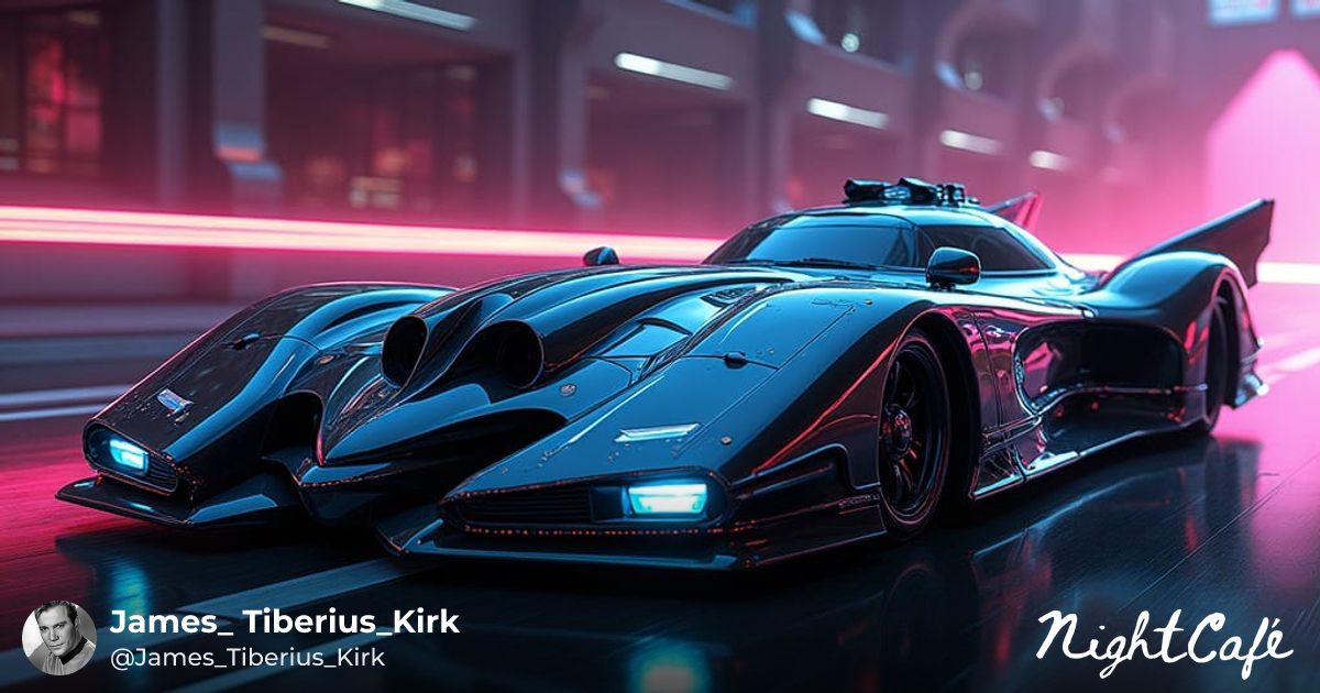 Futuristic Batmobile Reimagined in the Style of Ch... - AI Art