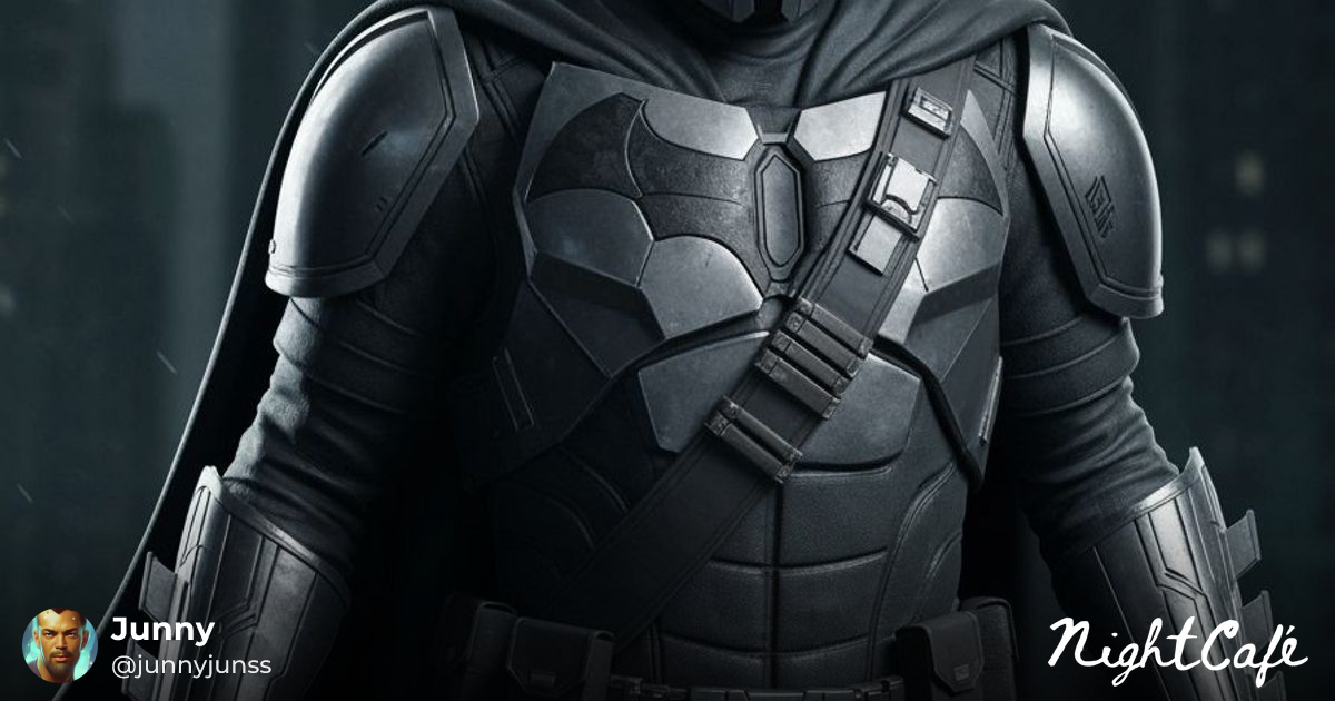 Batman din djarin - Batman Wears Mandalorian Armor in Anime ...