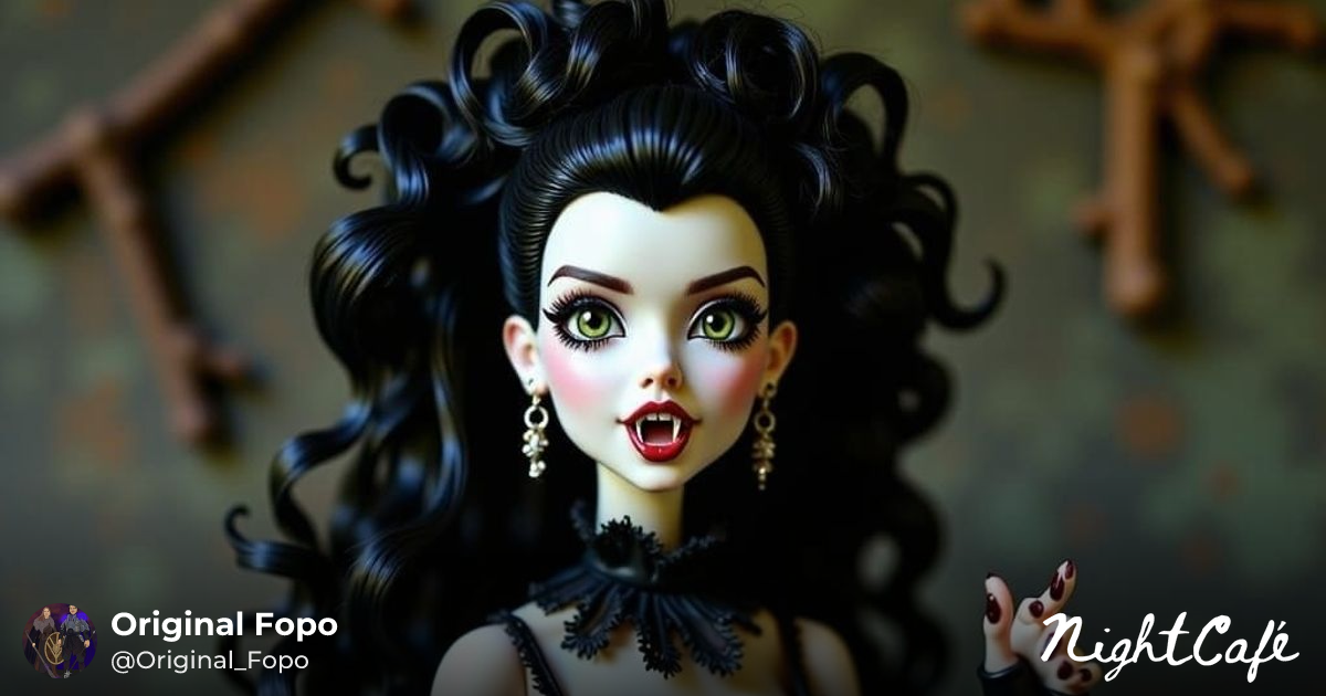 Barbi vamp - Barbi Doll Transformed into Gothic Vampire