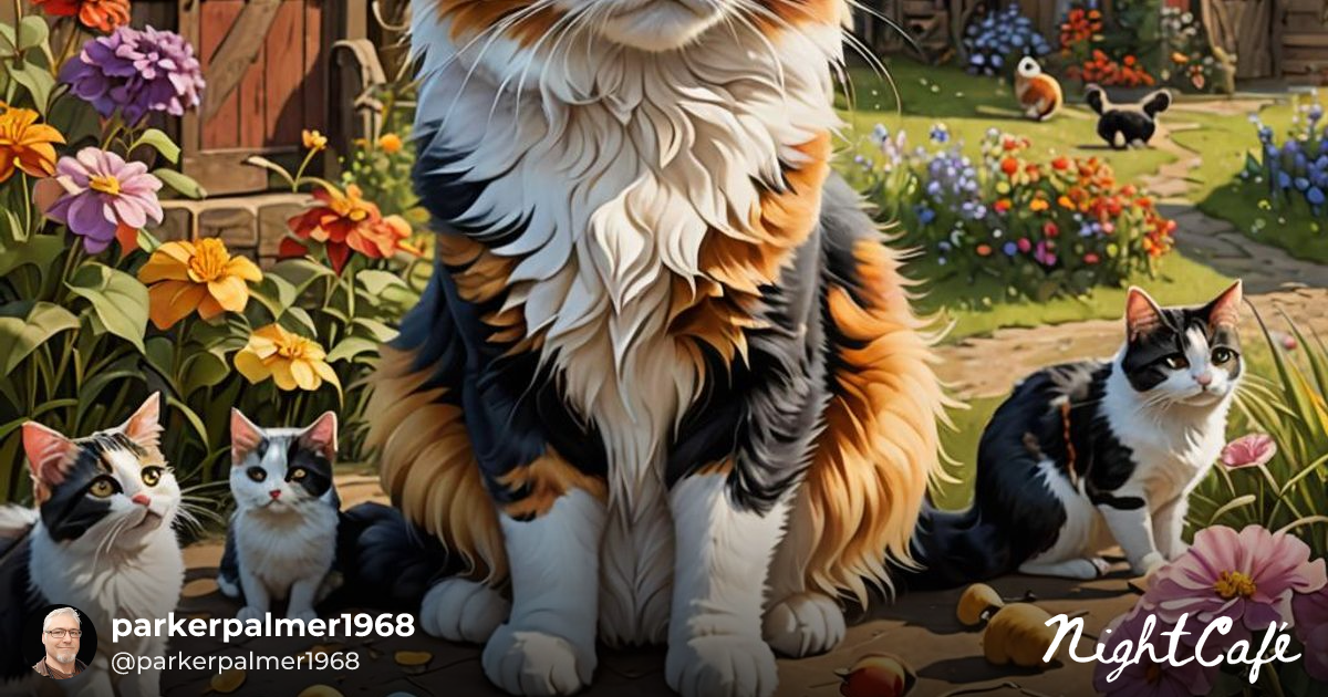 Caterham Calico! - Calico Cat Gathering Mice: Fantasy Concep...