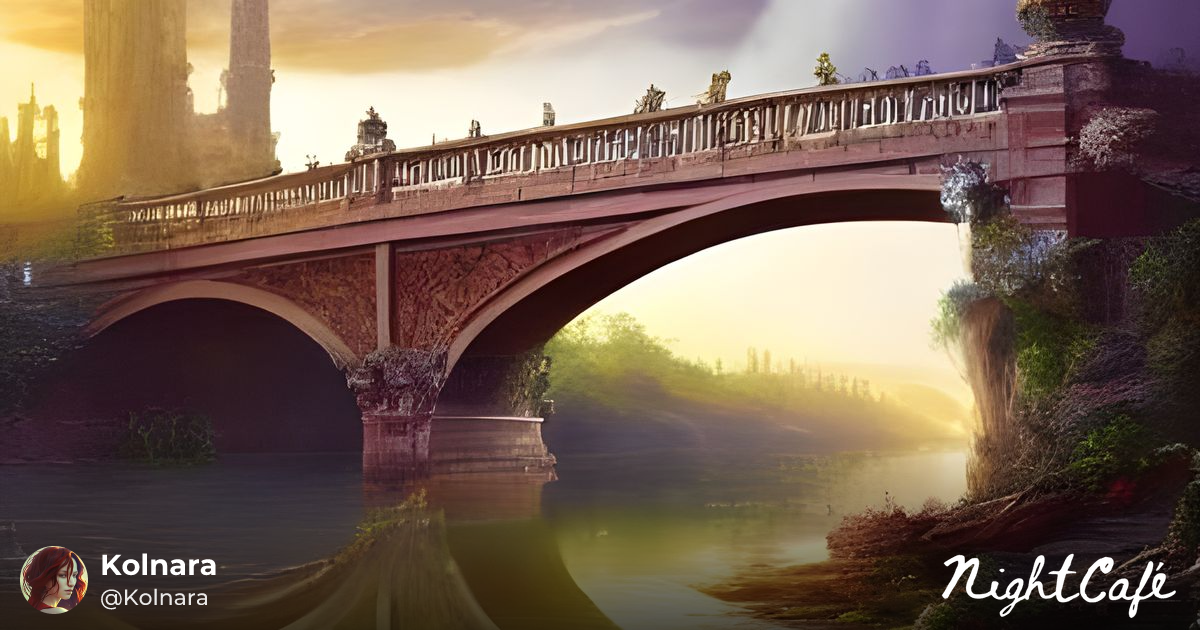 Epic Bridge Over Troubled Water: Digital Matte Pai... - AI Art