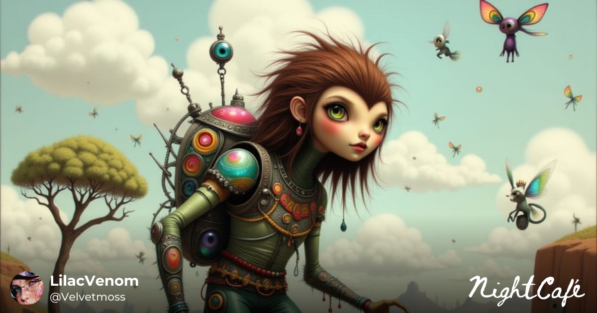 Agogwe Creature Walking in African Savannah, Fanta... - AI Art