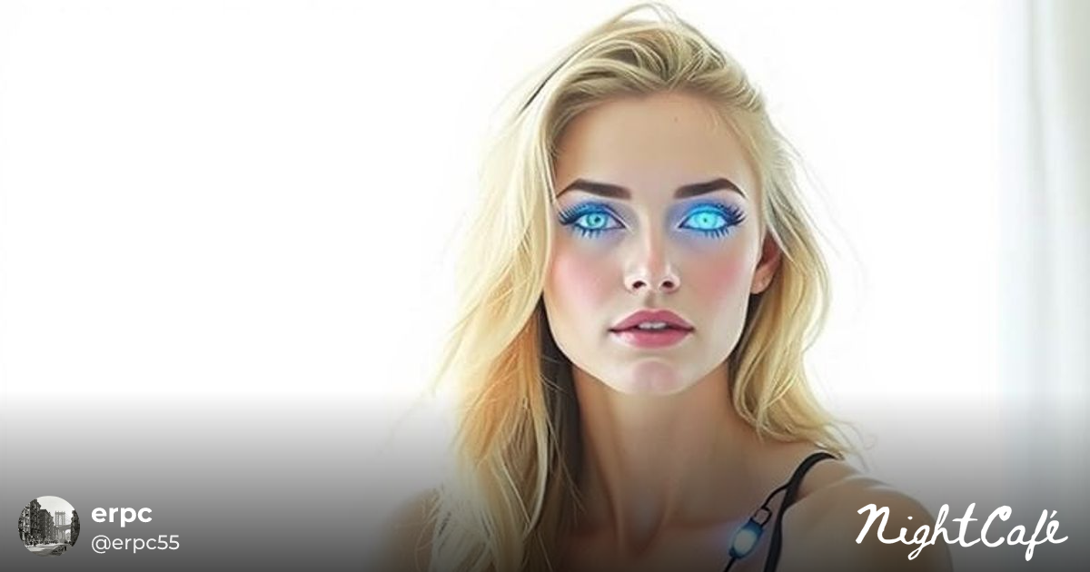 Hyperreal Cyborg Android in Gritty Futuristic Land... - AI Art