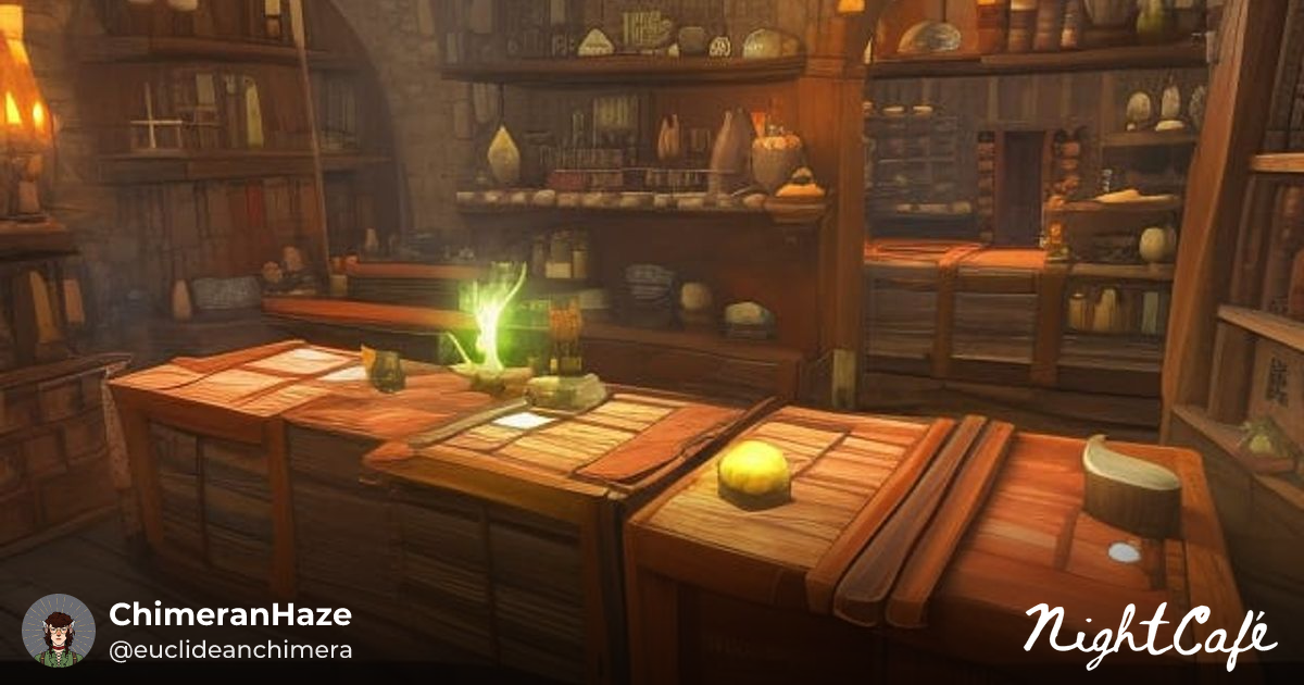 The Storeroom - Potion Shop Table with Dynamic Lighting