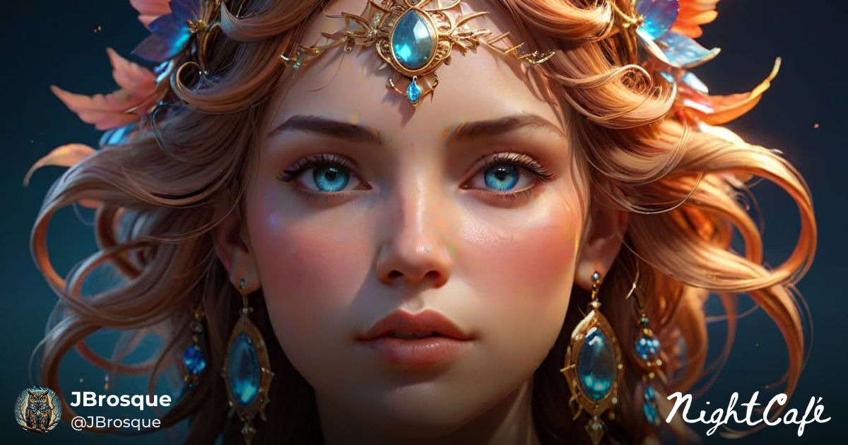 Fertility goddess Freya - Freya Portrait in Art Nouveau Styl...