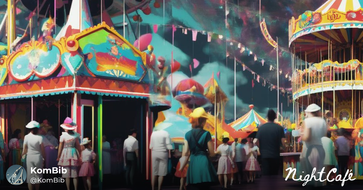 Glitch Art Carnival: Vibrant Meets Pixelated - AI Art