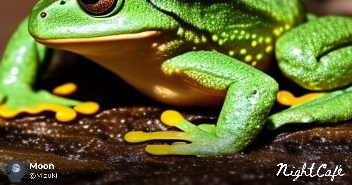 Frog's Pond Leap: Professional Wildlife Photograph... - AI Art