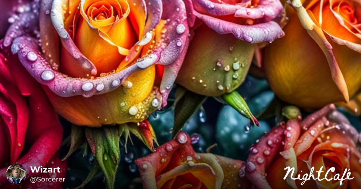 Roses after the rain.