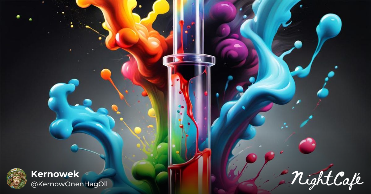 Experimenting with colour. - Colorful Test Tube Explosion in...