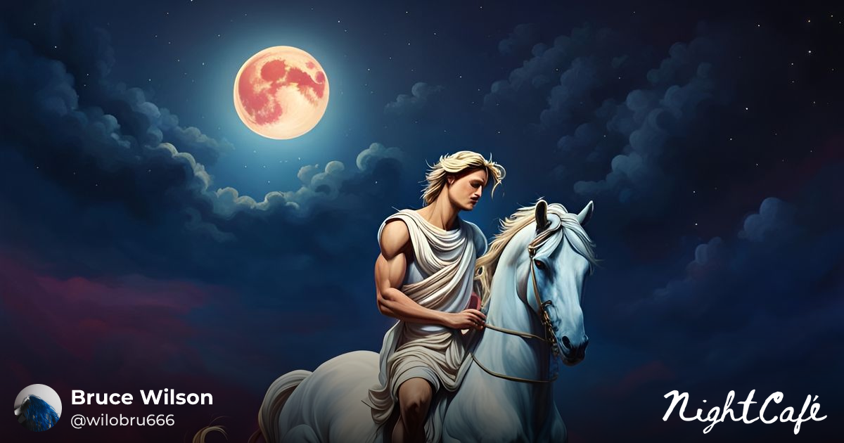 Romantic Moonscape in Astral Twilight - AI Art