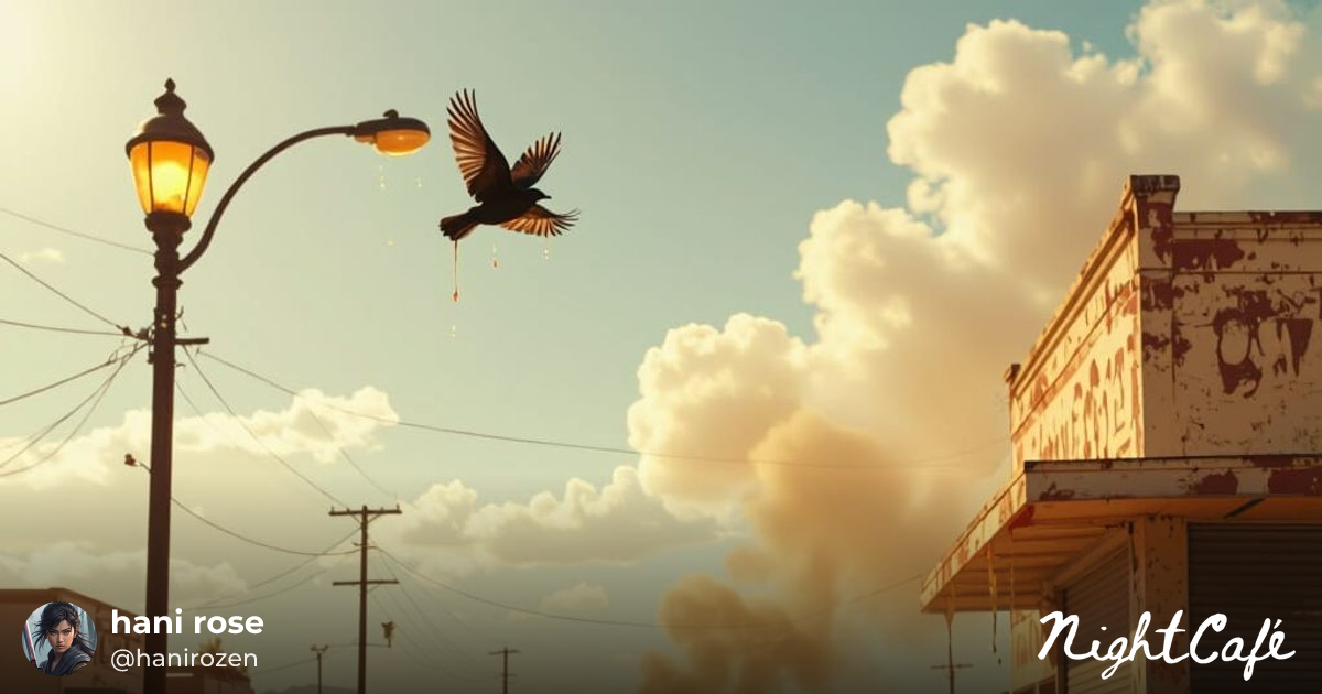 Surreal Melting Car on Deserted Street - AI Art