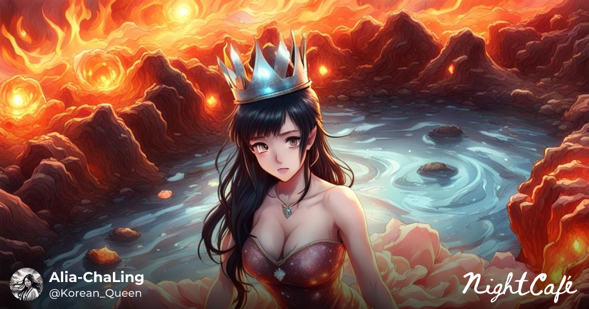 A Queen In Lava - Asian Fire Queen in Lava, Anime Key Visual