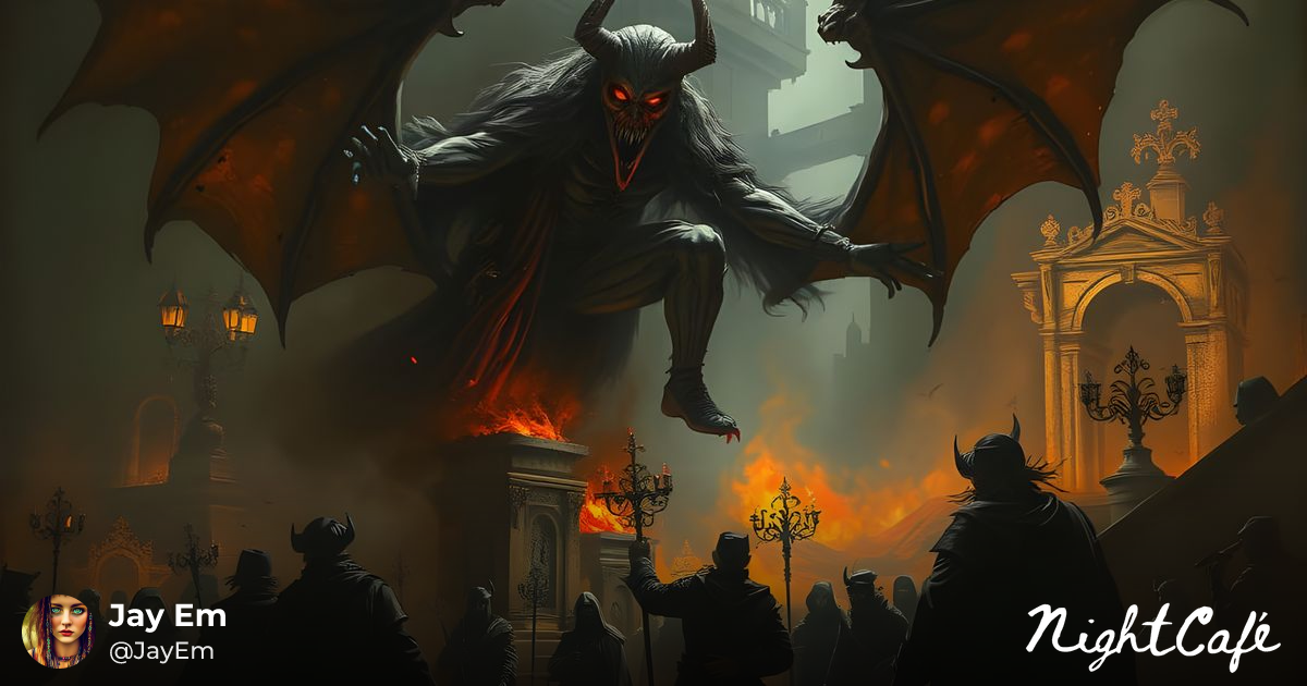 Vampire Horror at Show Time - AI Art