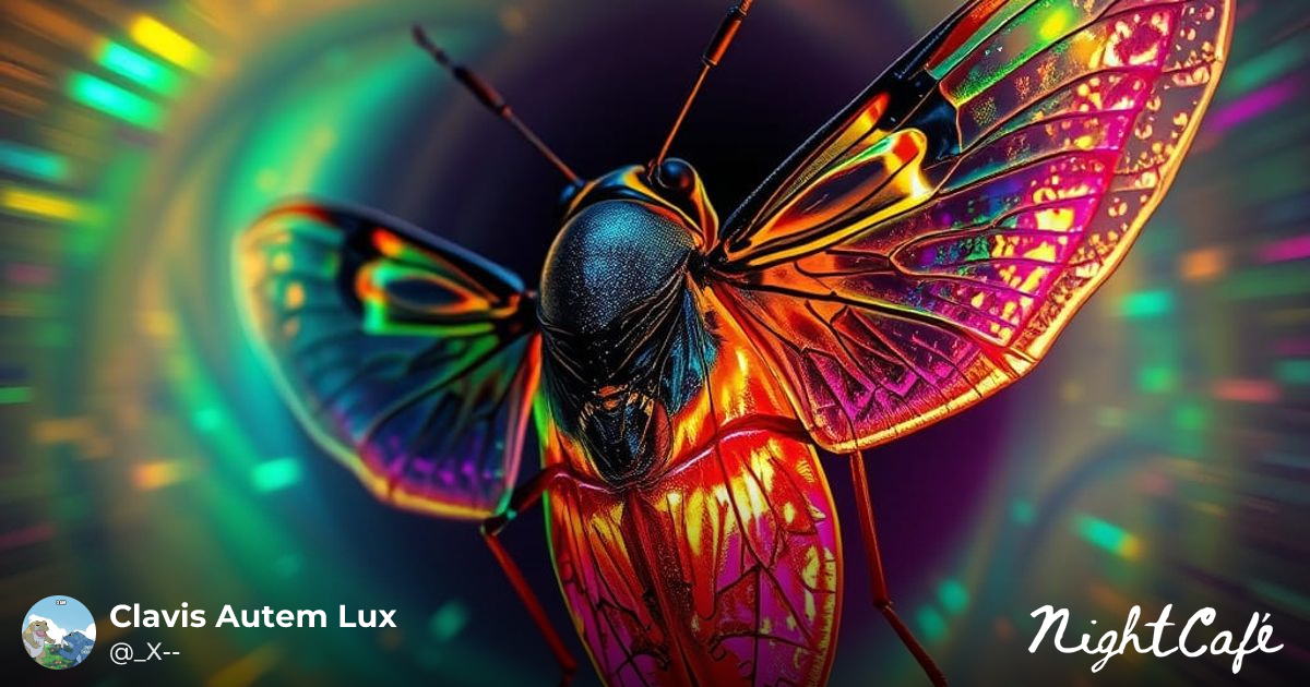 Glowing Nuclear Cicada Emerges from Chernobyl's Ti... - AI Art