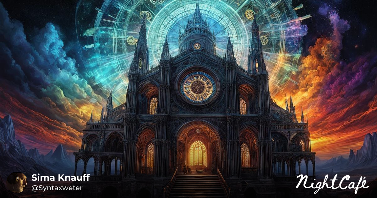 Clockwork Cathedral: Gothic Steampunk Astral Illus... - AI Art