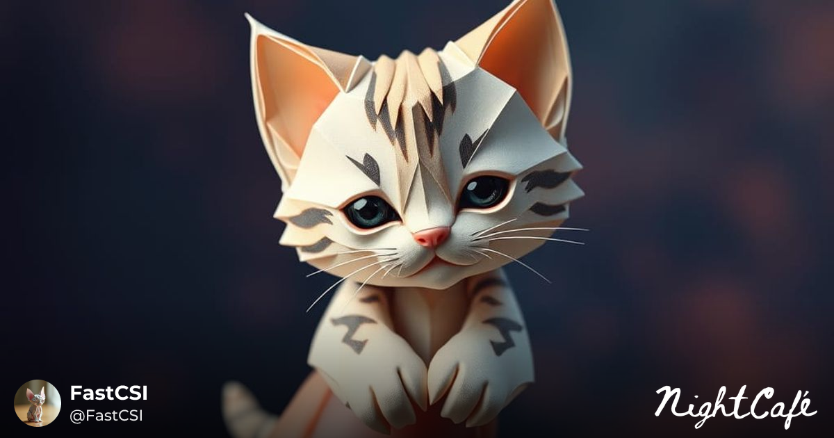 Whimsical Fingered Feline in Dreamlike Detail - AI Art