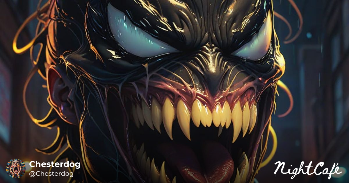 Venom - Venom in Dark Alley, Studio Trigger Anime Style