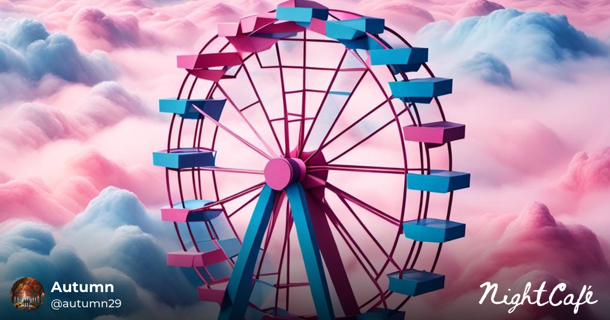 ferris wheel above the clouds - Ferris Wheel Above Clouds in...