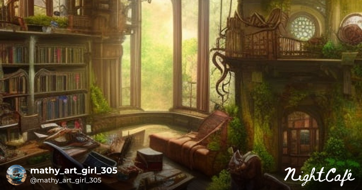 Abandoned Treehouse Library with a View