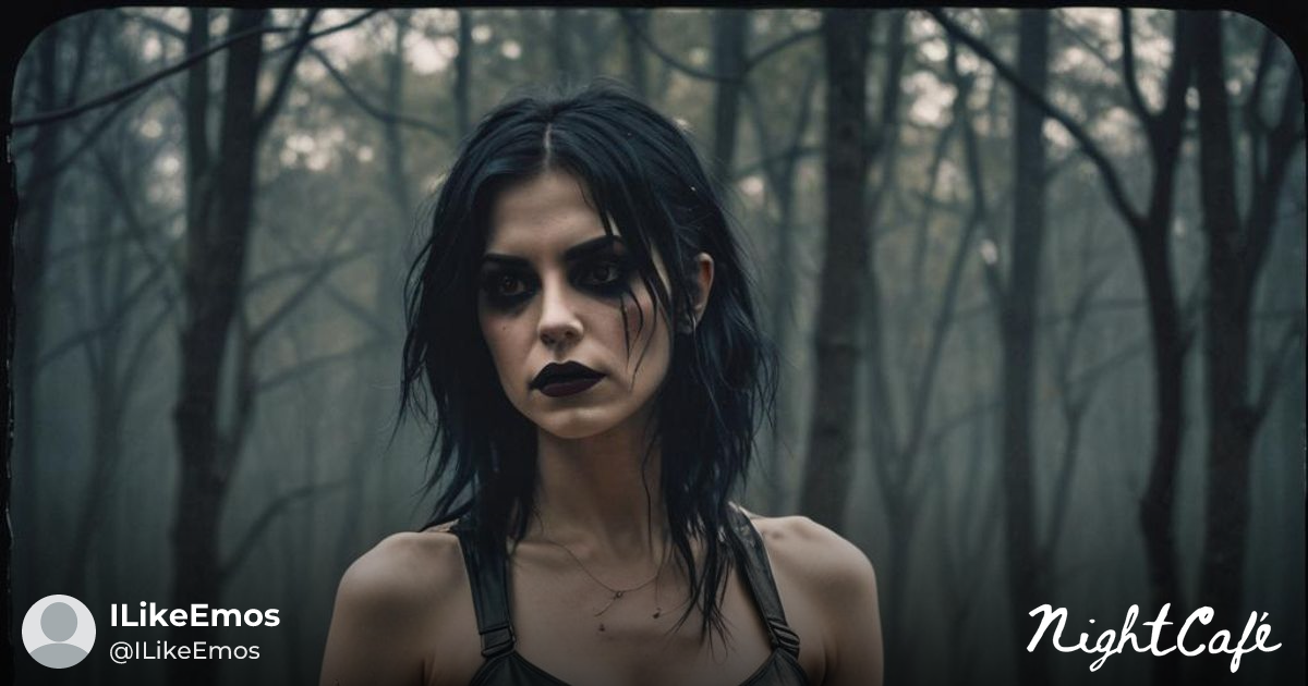 Vampiric emo woman with a six pack - Vampiric Emo Woman with...