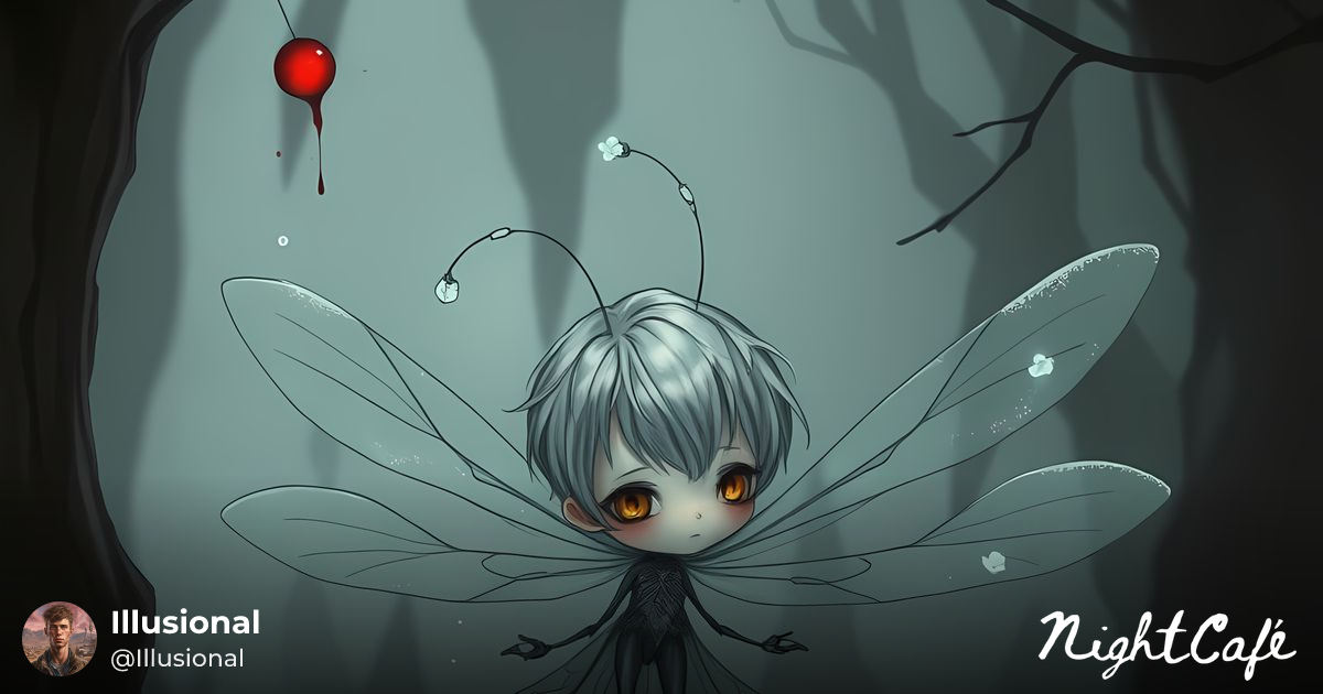 Blood Fairy - Whimsical Gothic Prince in Shadows